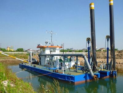 China 6m Dredging Depth Cutter Suction Dredger Ship 205KW With Cummins Engine WN200 Pump for sale