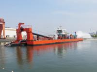 China Centrifugal Sludge Pump Hydraulic Cutter Suction Dredger Vessel 900cbm/H Dredging Depth 15 Meters for sale