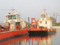 China 24 Inch Hydraulic Dredger Vessel Dredging Desludging Dredging With Cutter Head Dredging Depth To 15 Meters for sale