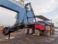 China WN200  Cutter Suction Dredger with a red color for sand dredging for sale