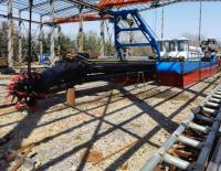 China 200cbm Model Cutter Suction Dredger are used for cleaning silt in river channels for sale