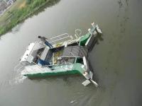 China 88kw Power Water Hyacinth Harvester Efficient Harvesting for sale