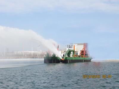China 14 m 20inch Dredging Depth Green Hydraulic Cutter Suction Dredger Vessel Mud Dredging from River or Sea Distance 1.5KM for sale