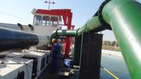 China 500mm 3800 m3/h Hydraulic Cutter Suction Dredger Vessel with Anchor booms and Spud Carriage for sale