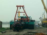 China 900 cbm/h 20 inch 500 mm Non Self Propelled Solid Sand Cutter Suction Dredger with distance 1.5 km Diesel Marine Engine for sale