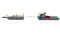 China Diesel Engine Dredger with Rotating Cutter Head Mobility Self-propelled Or Towed By A Tugboat for sale