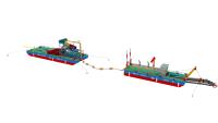 China Diesel Engine Dredger with Rotating Cutter Head Mobility Self-propelled Or Towed By A Tugboat for sale