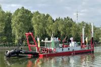 China Diesel Engine Dredger with Rotating Cutter Head Mobility Self-propelled Or Towed By A Tugboat for sale