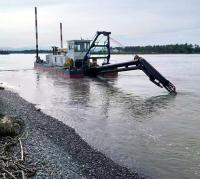 China 100 Cubic Meter Capacity Jet Suction Dredger Non Self Propelled for sale