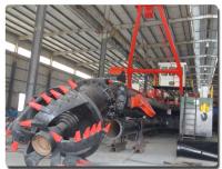China 600 mm 1050 cbm/h Hydraulic Dredge Equipment with Anchor Boom and Spud Carriage for sale
