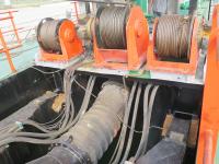 China 600 mm 1050 cbm/h Hydraulic Dredge Equipment with Anchor Boom and Spud Carriage for sale
