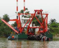 China 14 inch 300 cbm/h Hydraulic Cutter Head Dredger Equipment with PLC Siemens for Operation for sale