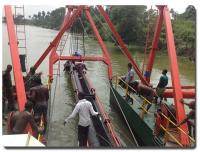 China 500 mm Cutter Head Suction Dredges for sand dredging with dredging depth 15 meters underwater for sale