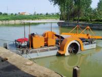 China River Floating Weed  Flower Harvesting Cleaning Boat Low Noise for sale