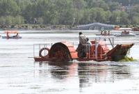 China River Floating Weed  Flower Harvesting Cleaning Boat Low Noise for sale