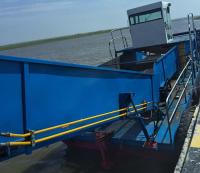 China 8 Cubic Capacity Lake Weed Cutter Machine For River Waterweed Reed Harvester for sale