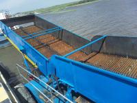 China 8 Cubic Capacity Lake Weed Cutter Machine For River Waterweed Reed Harvester for sale