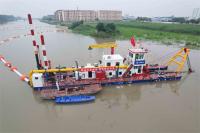 China 20 inch River And Lake Mud Dredging Boat For Sand Suction Depth 10M Distance 1.5 km for sale