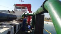 China 15m Dredging Depth Anchoring Boom 700mm  Cutter SuctioSand Dredger 1.5m Cutter Head for sale