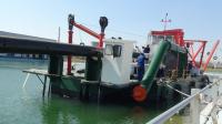 China 15m Dredging Depth Anchoring Boom 700mm  Cutter SuctioSand Dredger 1.5m Cutter Head for sale