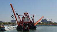 China 15m Dredging Depth Anchoring Boom 700mm  Cutter SuctioSand Dredger 1.5m Cutter Head for sale