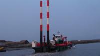 China 24 inch Cutter Suction Sand Dredger with Spud Carriage for 15m Dredging Depth distance 2KM for sale