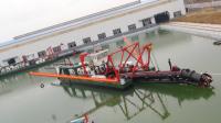 China Customized Small Cutter Suction Dredging Ship 700 cbm/h Solid Sand For River Sand Dredging Depth 8 meters Under Water for sale