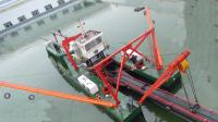China Customized Small Cutter Suction Dredging Ship 700 cbm/h Solid Sand For River Sand Dredging Depth 8 meters Under Water for sale