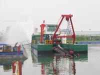 China 450mm 18 inch Cutter Suction Sand Mining Dredger with Cutter Head and Anchoring Booms for sale
