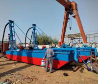 China Medium Capacity 10inch 1200m3/h Sand Dredger with A Red Color for River Sand Mining for sale