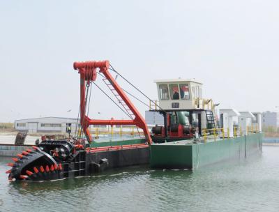 China 14 m Dredging depth 1400 cbm/h Solid Sand Cutter Suction Dredger for Compacted Soils Dredging for sale