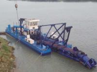 China 650mm 26 inch Cutter Suction Mud Dredging Boat Dredger Sand Suction with Spud Carriage and Anchoring Booms for sale