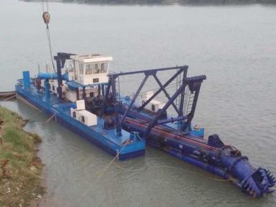 China 650mm 26 inch Cutter Suction Mud Dredging Boat Dredger Sand Suction with Spud Carriage and Anchoring Booms for sale