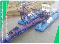 China 6inch to 26 inch Cutter Suction Mud Dredger With GPS and Spud Carriage for Sand and Mud dredging in Dredging Project for sale
