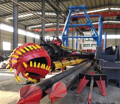 China Indonesia 14 inch 300m3/h hydraulic cutter suction dredger for tin mine tailings pond recovery for sale