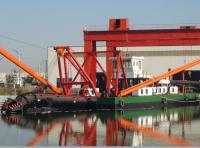 China Cummins Marine Diesel engine Driven Mud Dredging Boat Sludge Dredging Boat  with Spud Carriage for sale