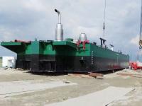 China 700mm Efficient Sand Dredger Machinery  / Sand Dredger With Anchor Booms And Spud Carriage for sale