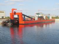 China 60 Cbm/h To 1500 Cbm/h Solid Sand Mining Dredge For Sand Dredging And 450mm Discharge Pipe Diameter With Cutter Head for sale