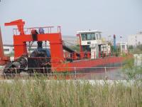 China 60 Cbm/h To 1500 Cbm/h Solid Sand Mining Dredge For Sand Dredging And 450mm Discharge Pipe Diameter With Cutter Head for sale