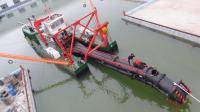 China 15m Dredging Depth Sand Mining Dredger Sand Mining Dredge Manufacturer with Spud Carriage and Anchoring Booms for sale