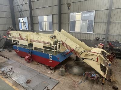 China 12cbm Wheel Driven Aquatic Weed Removal Harvester 4-5km/H for sale