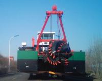 China 8 inch to 26 inch Hydraulic Cutter Suction Dredging Vessel with Spud Carriage and Centrifugal Sludge Pump for Dredging for sale