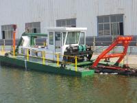 China Spud Carriage Equipped 8 inch 80-100 Cubic Meter/Hour Solid Sand or Mud Cutter Suction Sand Dredger for Sand Dredging Deepening and Channel Digging for sale