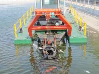 China Spud Carriage Equipped 8 inch 80-100 Cubic Meter/Hour Solid Sand or Mud Cutter Suction Sand Dredger for Sand Dredging Deepening and Channel Digging for sale