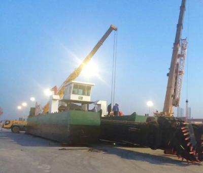 China High Performance Sand Dredging Port Dredging Cutter Suction Sand Dredger Diesel Power Anchoring Boom for sale