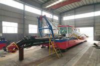 China High Dredging Efficiency Hydraulic Cutter Suction Dredger Equipment For Sand Model 400mm Discharge Pipe Anchor Boom for sale