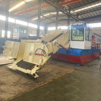 China Africa 10 Cubic Capacity Aquatic Weed Harvester With Hydraulic System For Moderate Water Areas for sale