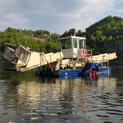 China Waterweed Harvesting 16h Aquatic Plant Harvester For River Maintenance for sale