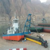 China Cutting Edge Cutter Suction Dredger With Submersible Slurry Pump 201 Kw Main Engine And 213 Kw Total Power for sale