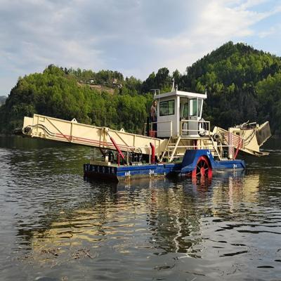 China Harvesting Boat For Water Plants And Floating Rubbish for sale
